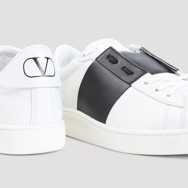 Valentino Garavani Leather Low Top Sneakers - White