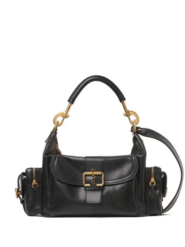 Chloé Shiny Leather Camera Bag - Black