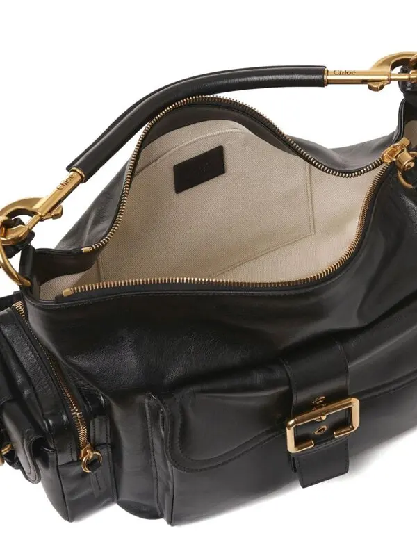 Chloé Shiny Leather Camera Bag - Black