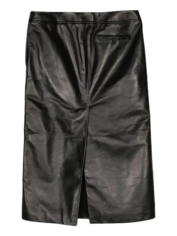 Alexander McQueen Leather Skirt