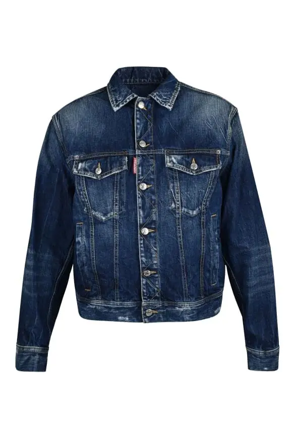 Dsquared2 Be Cool Be Nice Denim Jacket - Blue