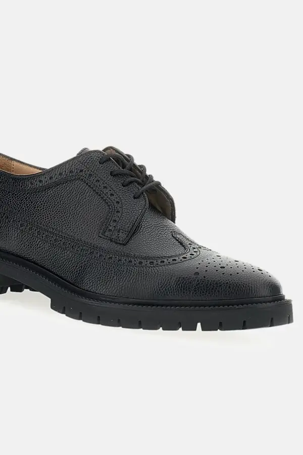 Thom Browne Pebble-grain Leather Longwing Brogues - Multicolor
