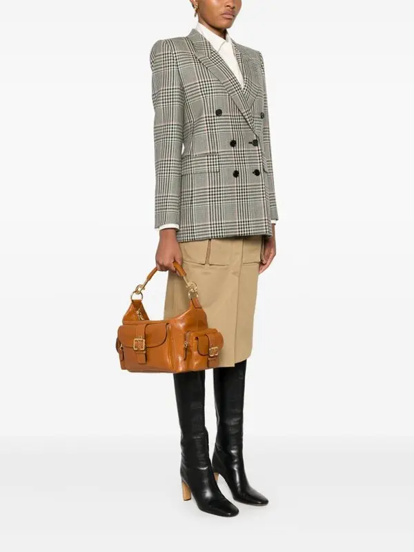 Chloé Shiny Leather Camera Bag - Brown