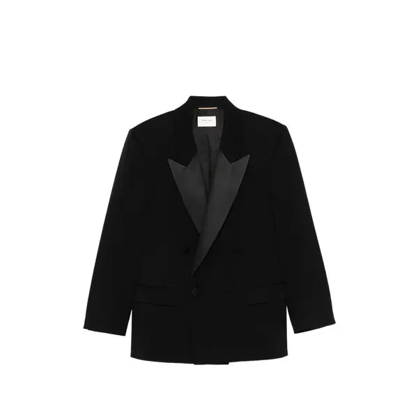 Saint Laurent Jackets Blazers - Black
