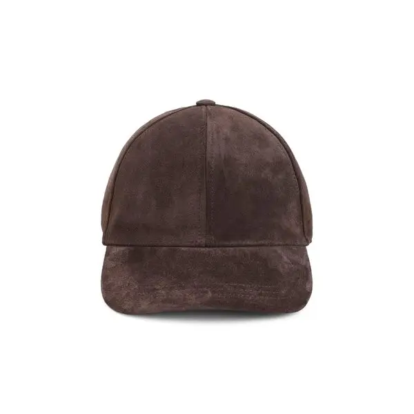 Valentino Garavani Suede Baseball Hat - Brown