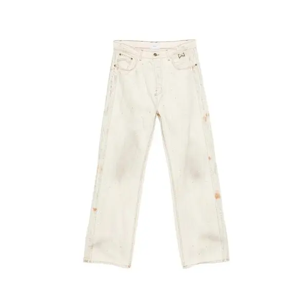 Rhude Denim Regular & Straight-leg Jeans - Cream