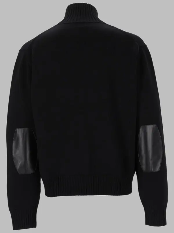 TOM FORD Maglia In Lana Merino Con Zip E Patch