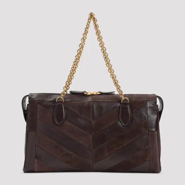 Valentino Garavani Medium Panthea Shoulder Bag - Brown