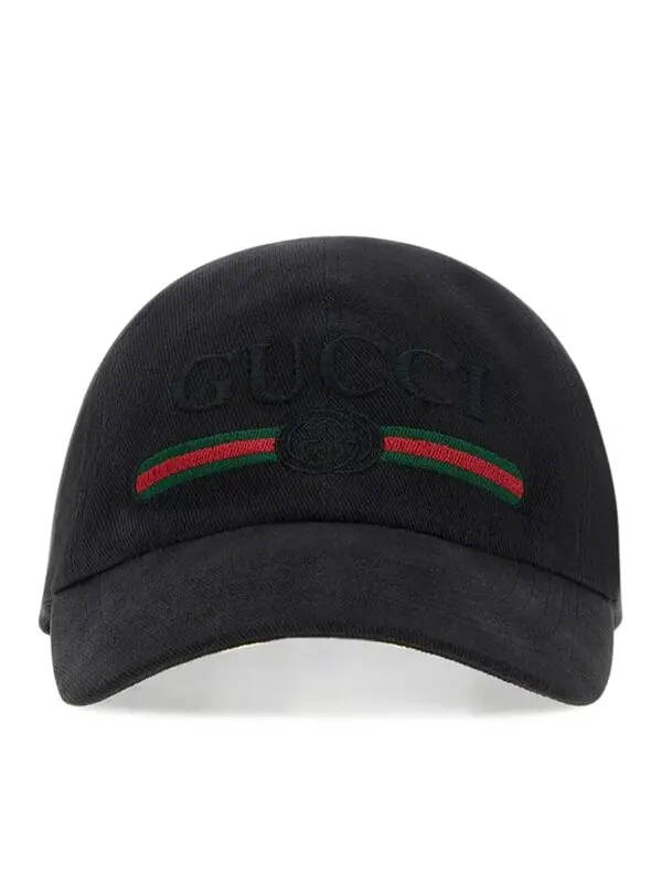 Gucci Cotton Baseball Cap With Embroidery