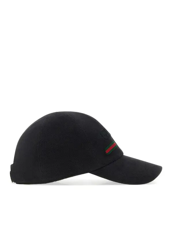 Gucci Cotton Baseball Cap With Embroidery