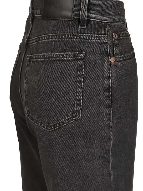 Chloé Wide Leg Cropped Jeans