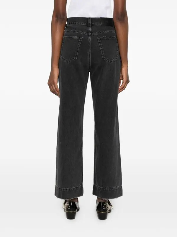 Chloé Wide Leg Cropped Jeans
