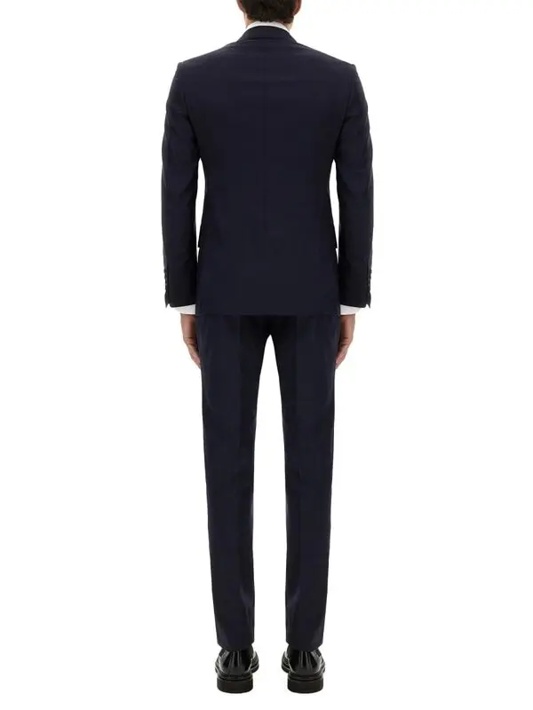 TOM FORD Abito Grand Overcheck Shelton - Blue