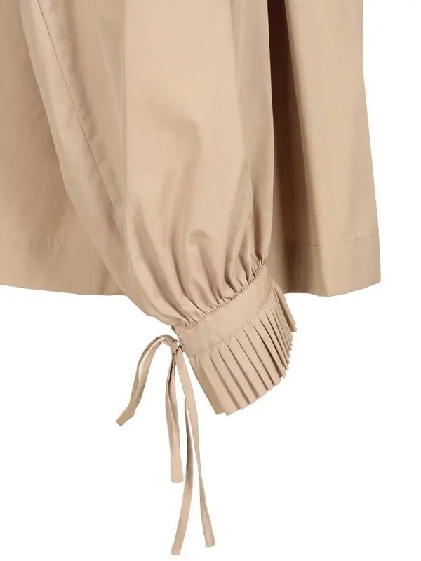 Dries Van Noten Cotton Poplin Blouse With Ruffles - Cream