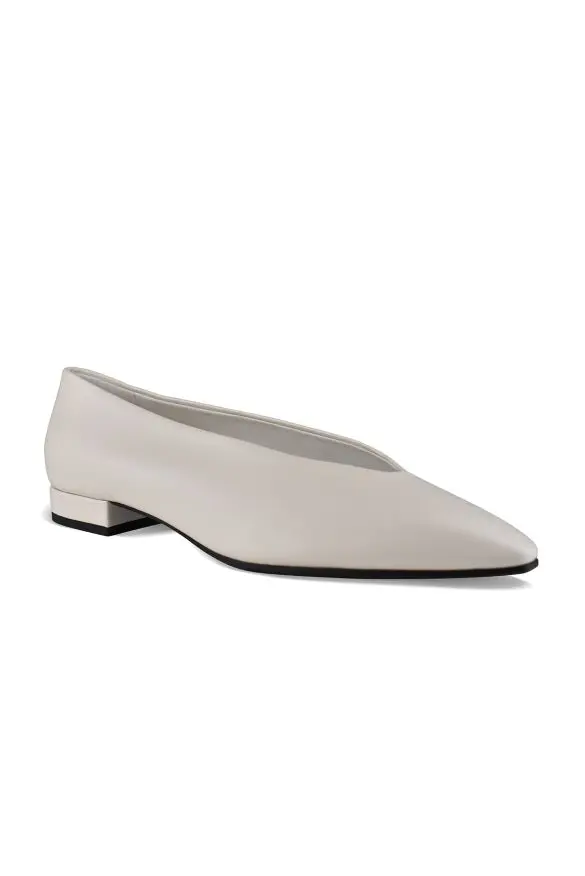 Loro Piana Rebecca Ballerinas - White