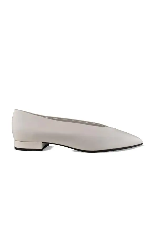 Loro Piana Rebecca Ballerinas - White