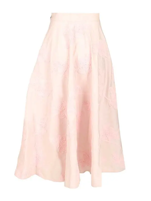 ROTATE BY BIRGER CHRISTENSEN The Flower Maxi Light Pink Long Skirt