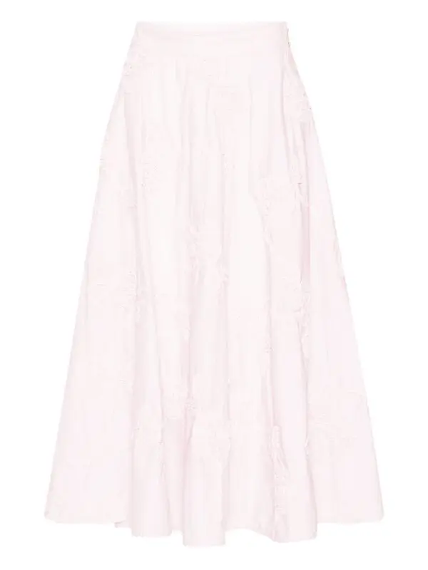 ROTATE BY BIRGER CHRISTENSEN The Flower Maxi Light Pink Long Skirt