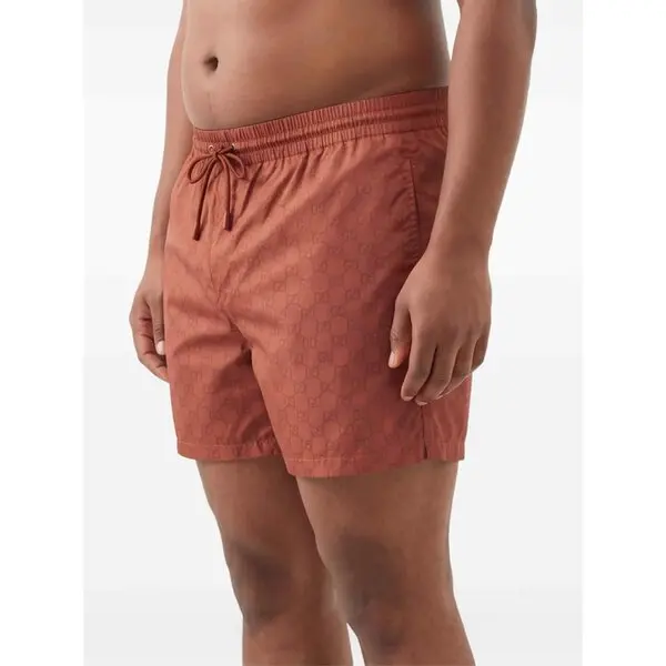 Gucci Beachwear Swim Shorts - Brown