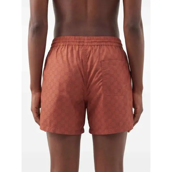 Gucci Beachwear Swim Shorts - Brown