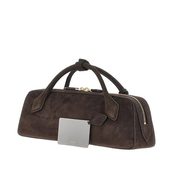 Alaïa Suede Leather 'le Teckel' Clutch