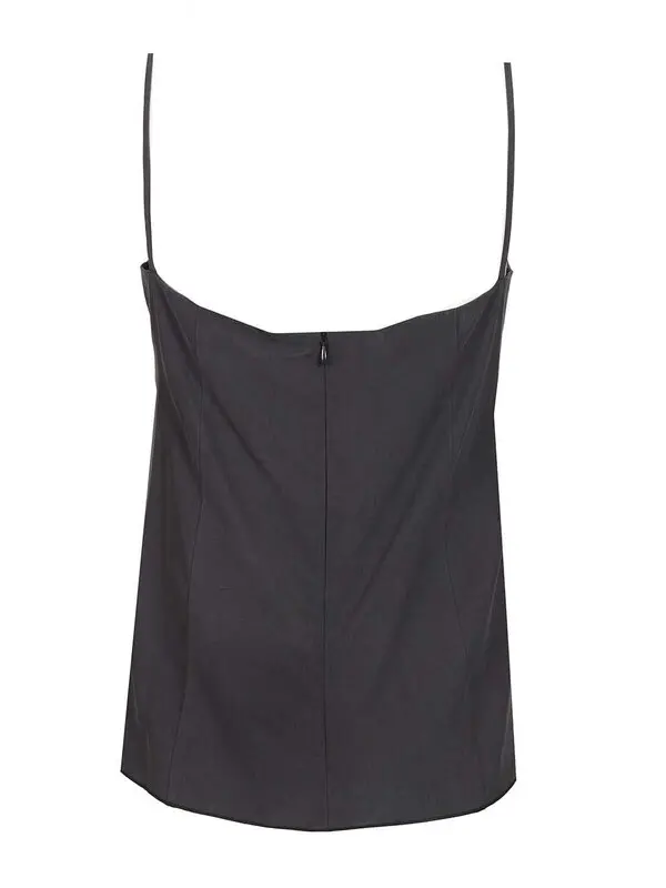 Max Mara Silk Canvas Top