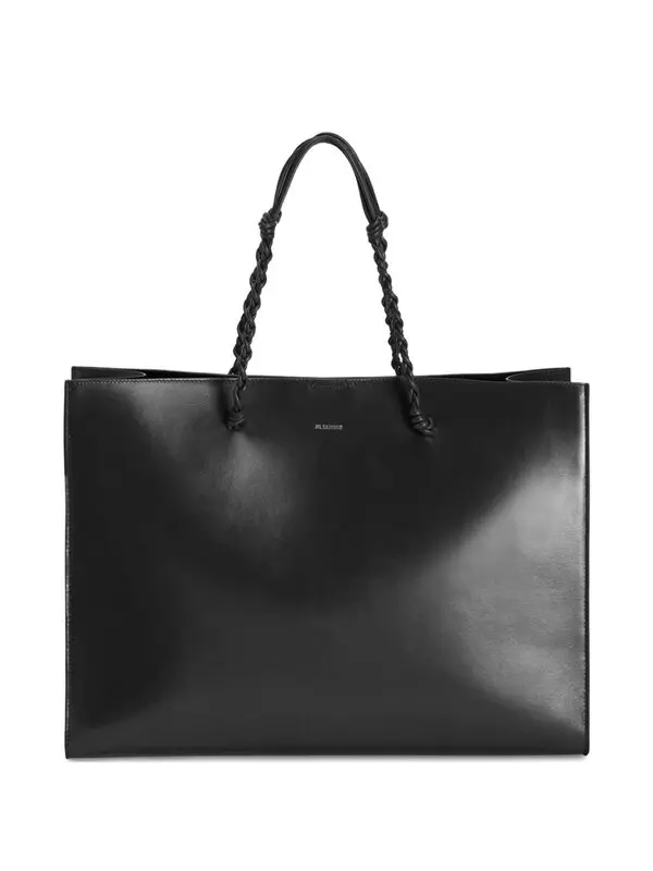 JIL SANDER Tangle Leather Shopping Bag