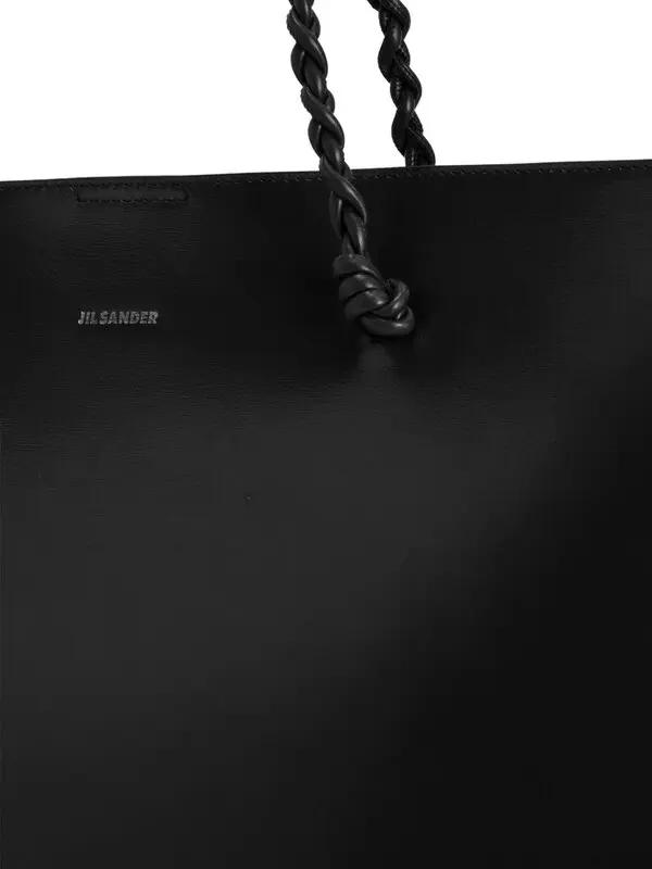 JIL SANDER Tangle Leather Shopping Bag