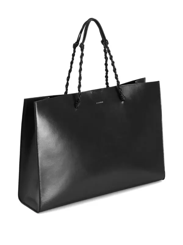 JIL SANDER Tangle Leather Shopping Bag