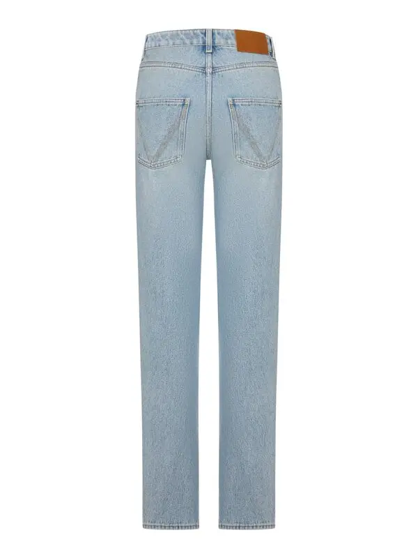 Bottega Veneta Straight Leg Denim Jeans - Multicolor