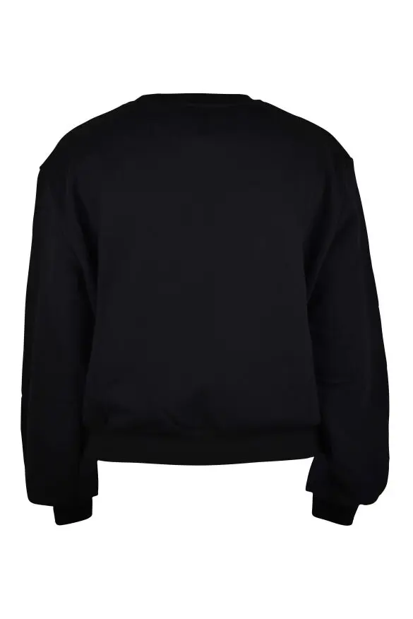 GIUSEPPE ZANOTTI Embroidered Crew Neck Sweatshirt - Black