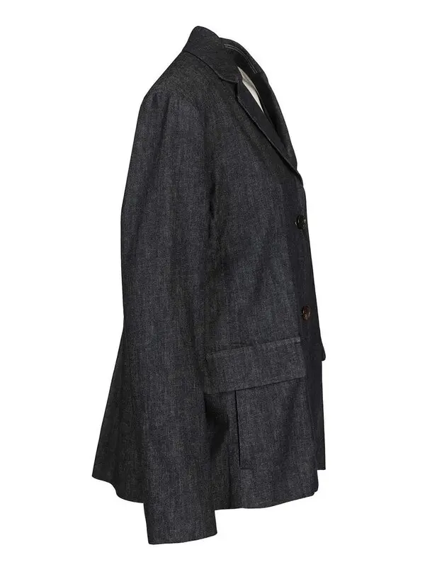 Max Mara Leone Stretch Denim Jacket - Blue
