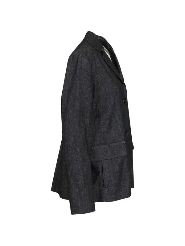 Max Mara Leone Stretch Denim Jacket - Blue