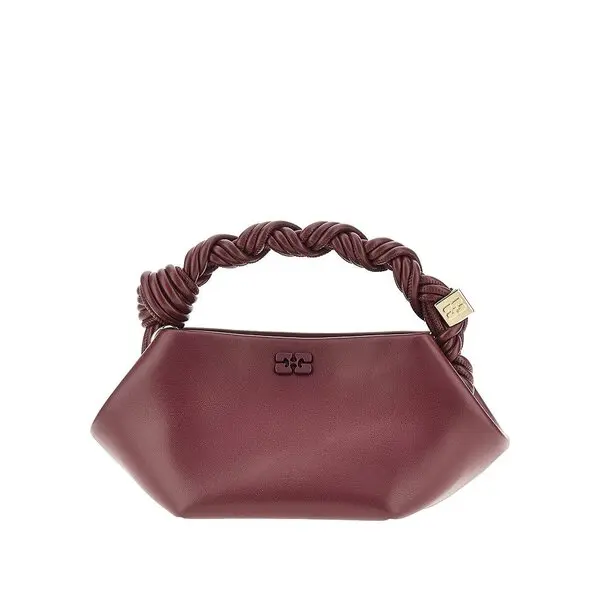 GANNI Recycled Leather 'bou' Mini Bag - Red
