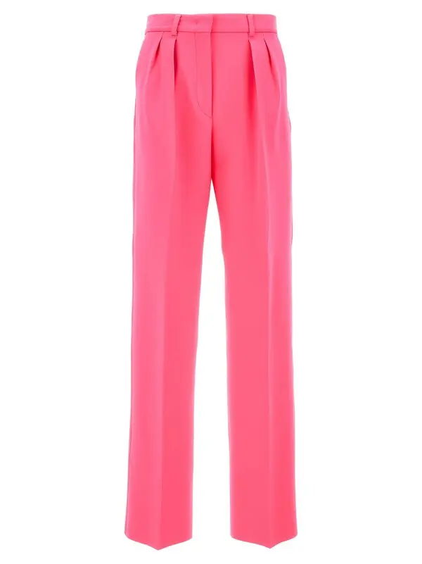 Sportmax Tibet Stretch Virgin Wool Pants - Pink