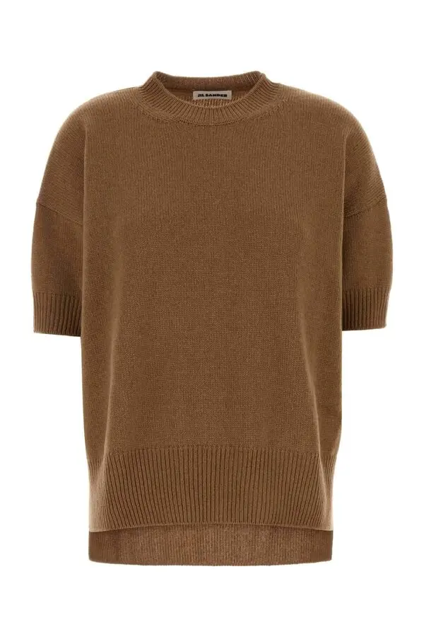 JIL SANDER Camel Cashmere Sweater