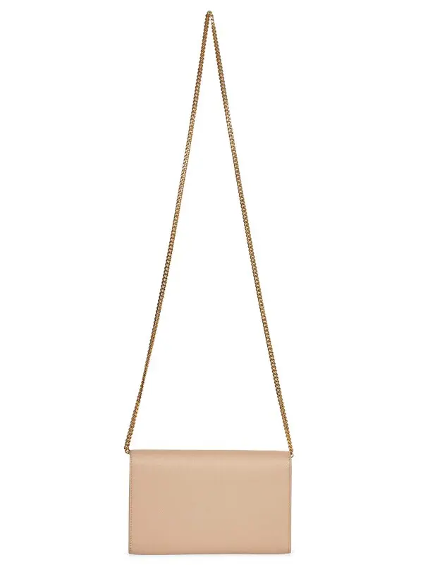 Saint Laurent Dark Beige Uptown Chain Wallet