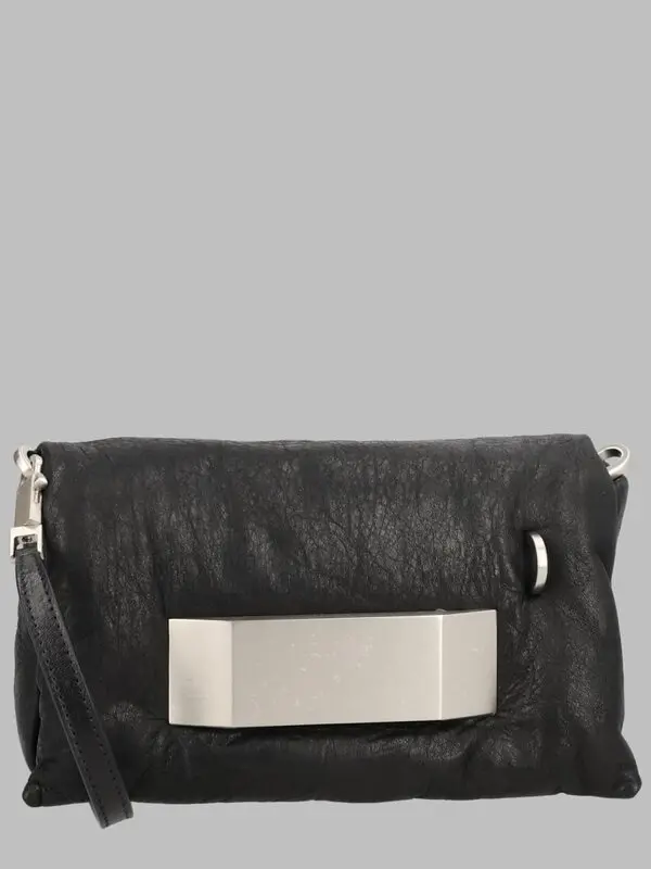 Rick Owens Borsa In Pelle Pillow Griffin - Black