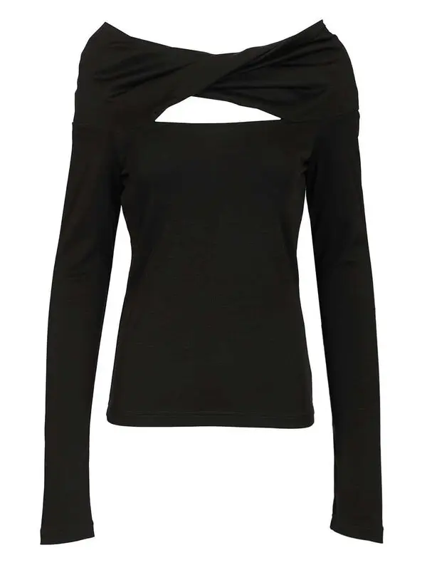 Max Mara Orafa Off-shoulder Top - Black