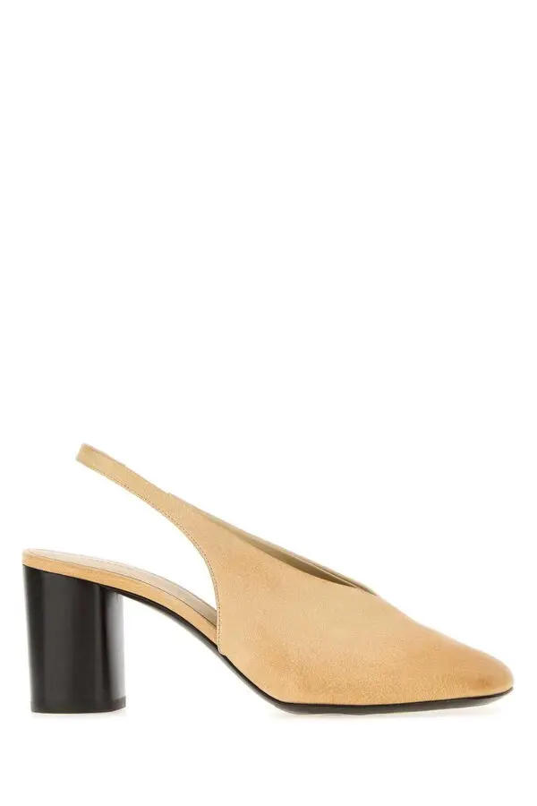 LEMAIRE Beige Leather Glove Pumps - Brown