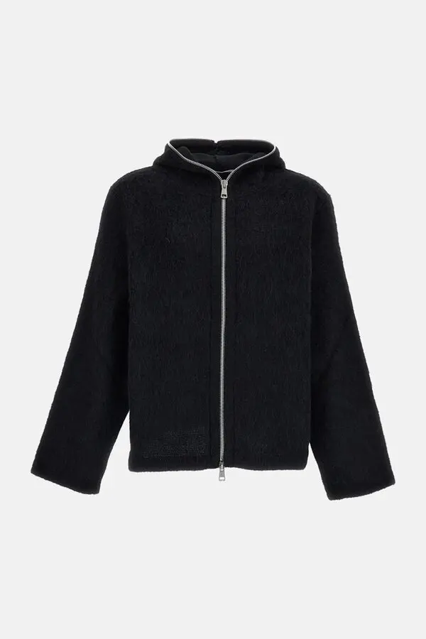Our Legacy Full Zip Wool Hood - Multicolor