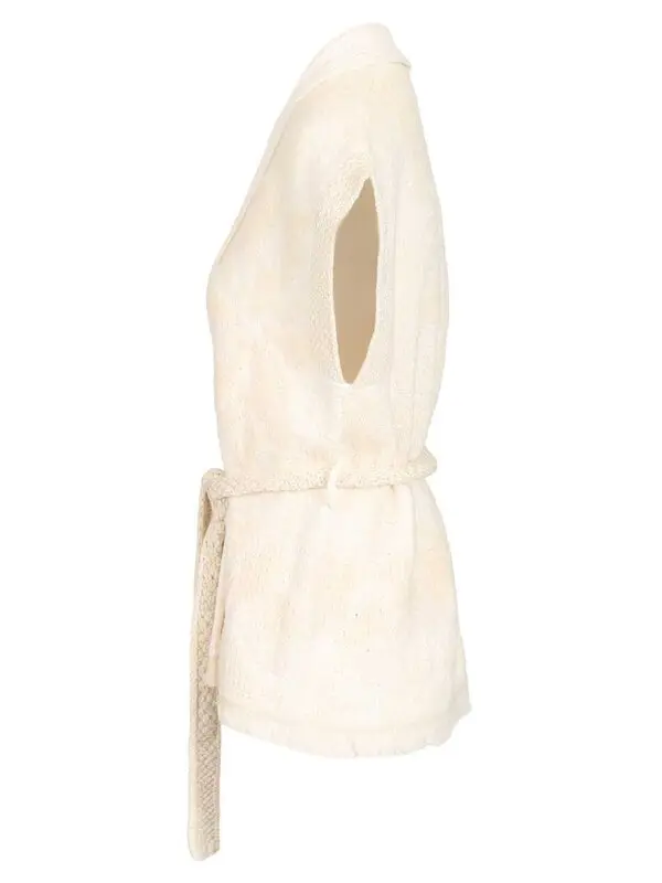 FORTE_FORTE Iris Velvet” Vest - White