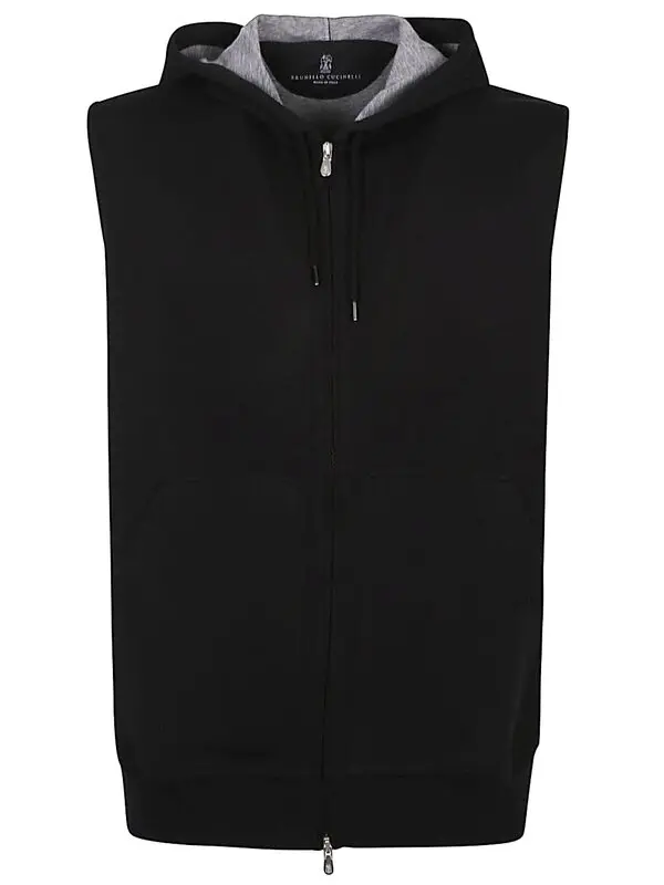 Brunello Cucinelli Sleeveless Hoodie - Multicolor