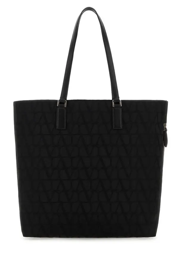 Valentino Garavani Toliè Iconographe Shopping Bag - Black