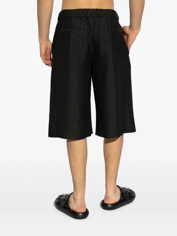 Alexander McQueen Skull Print Bermuda Shorts