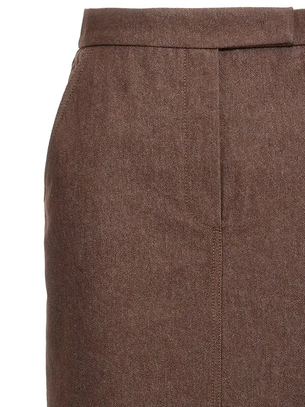 Max Mara Pianosa' Skirt - Brown