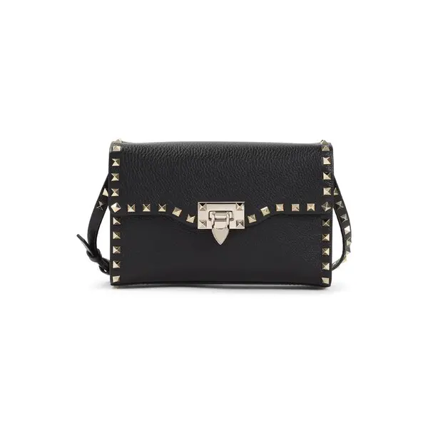 Valentino Garavani Small Rockstud Shoulder Bag - Black