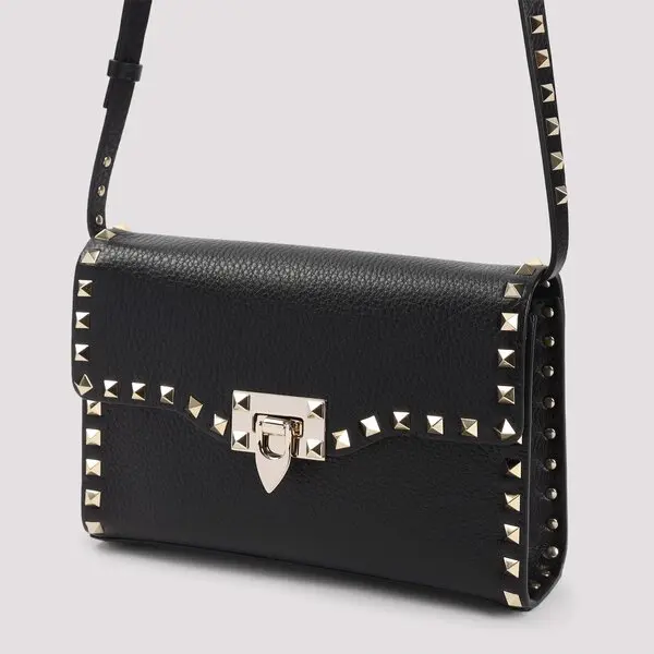 Valentino Garavani Small Rockstud Shoulder Bag - Black