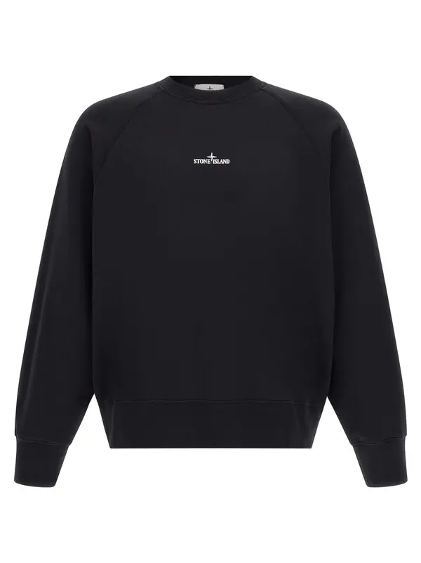 Stone Island Printed Sweatshirt - Black