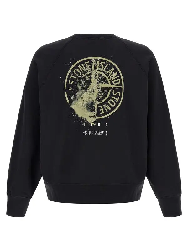 Stone Island Printed Sweatshirt - Black